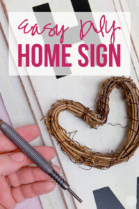 Easy DIY Home Sign - Happily Ever After, Etc.