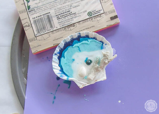 How to Make Ocean Wave Sea Shells with Resin - Happily Ever After, Etc.