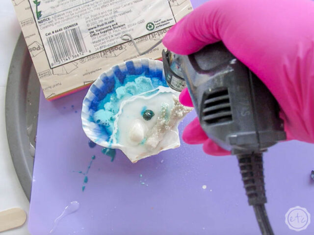 How to Make Ocean Wave Sea Shells with Resin - Happily Ever After, Etc.