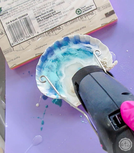 How to Make Ocean Wave Sea Shells with Resin - Happily Ever After, Etc.