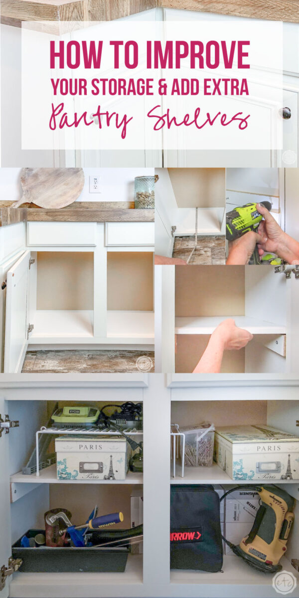 How to Improve your Storage and Add Extra Pantry Shelves to your ...