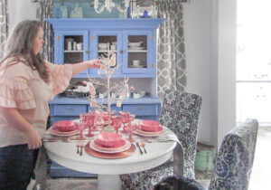 Spring Table Decor with Resin Centerpiece - Happily Ever After, Etc.
