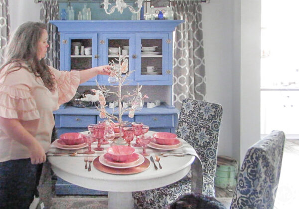 Spring Table Decor with Resin Centerpiece - Happily Ever After, Etc.
