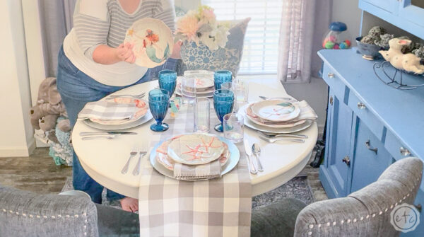 Whimsical Beachy Mermaid Tablescape - Happily Ever After, Etc.
