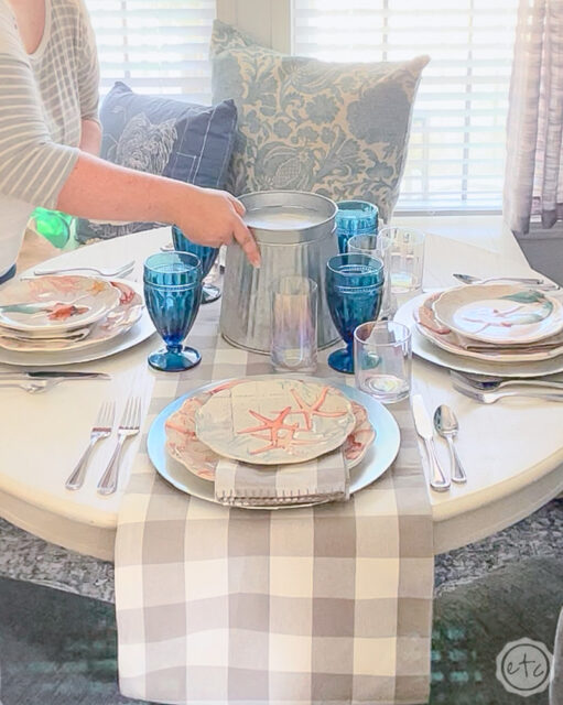Whimsical Beachy Mermaid Tablescape - Happily Ever After, Etc.