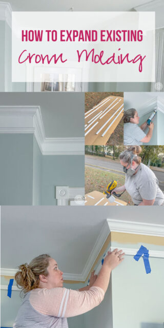 How to Expand Existing Crown Molding - Happily Ever After, Etc.