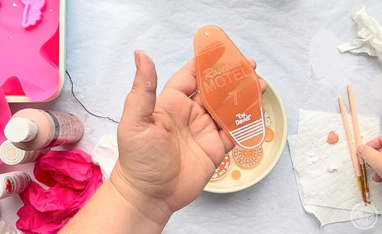 Resin Decorations: Rosebud Motel Keychain - Happily Ever After, Etc.