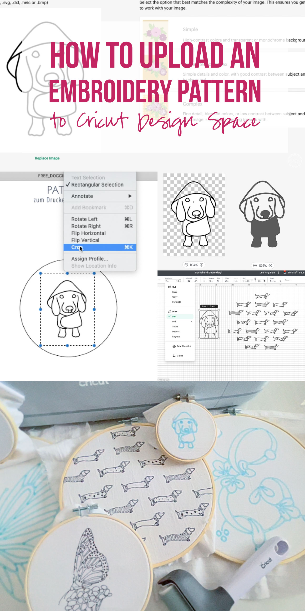 How to Upload an Embroidery PDF Pattern to Cricut Design Space ...