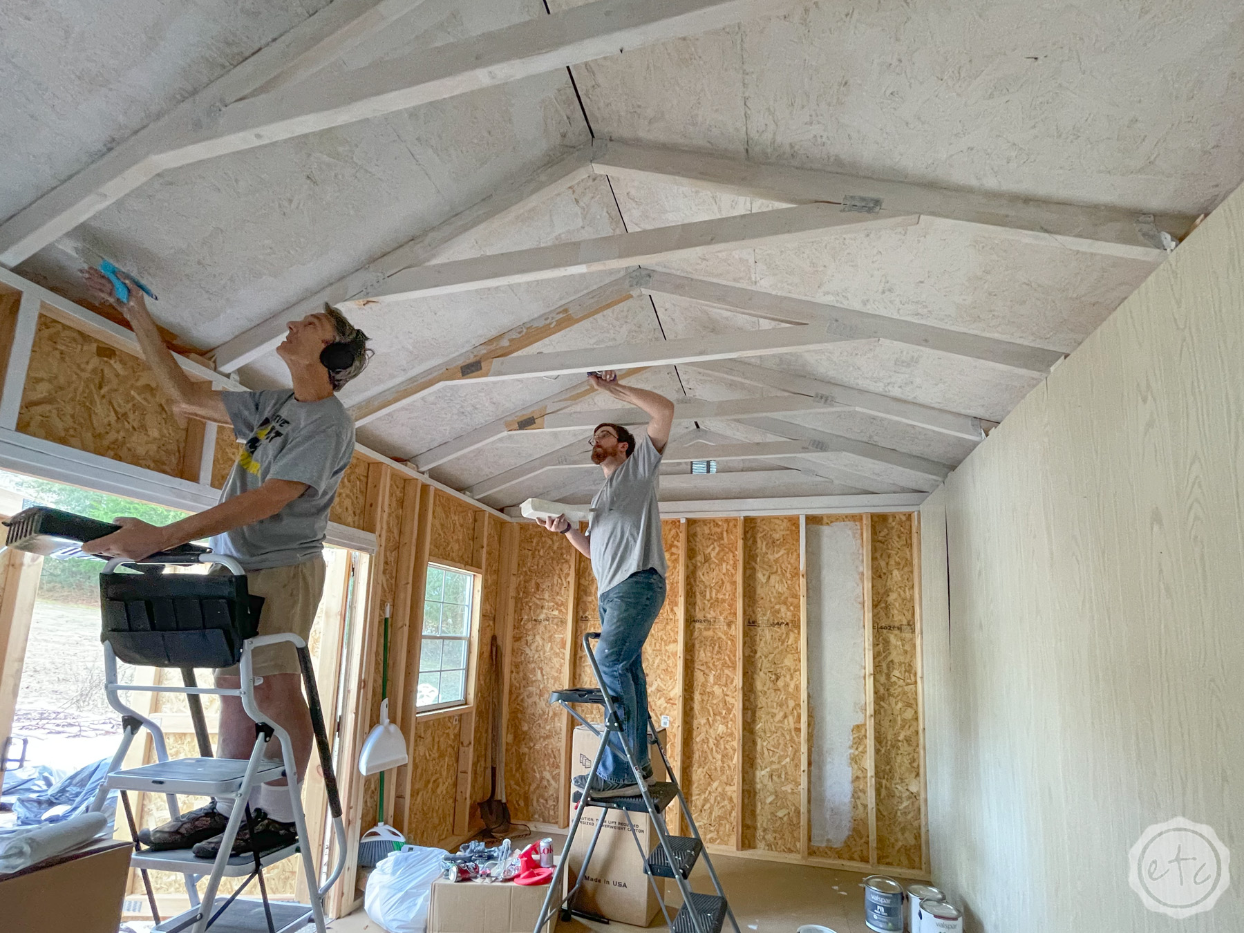 How to Paint the Interior of a Shed - Happily Ever After, Etc.