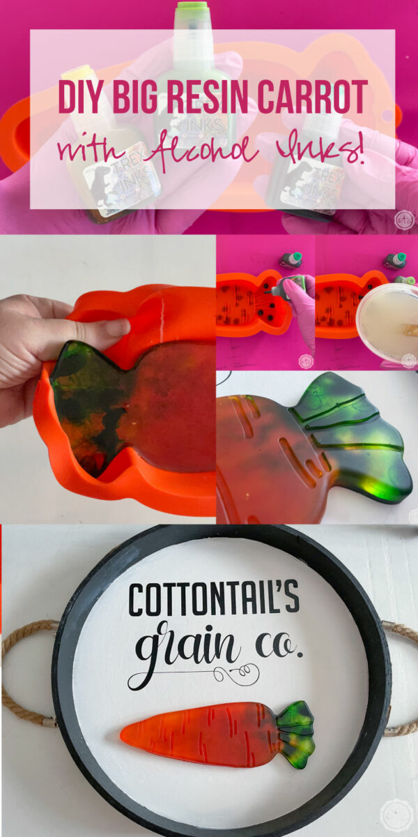 DIY BIG Resin Carrot with Alcohol Inks! - Happily Ever After, Etc.